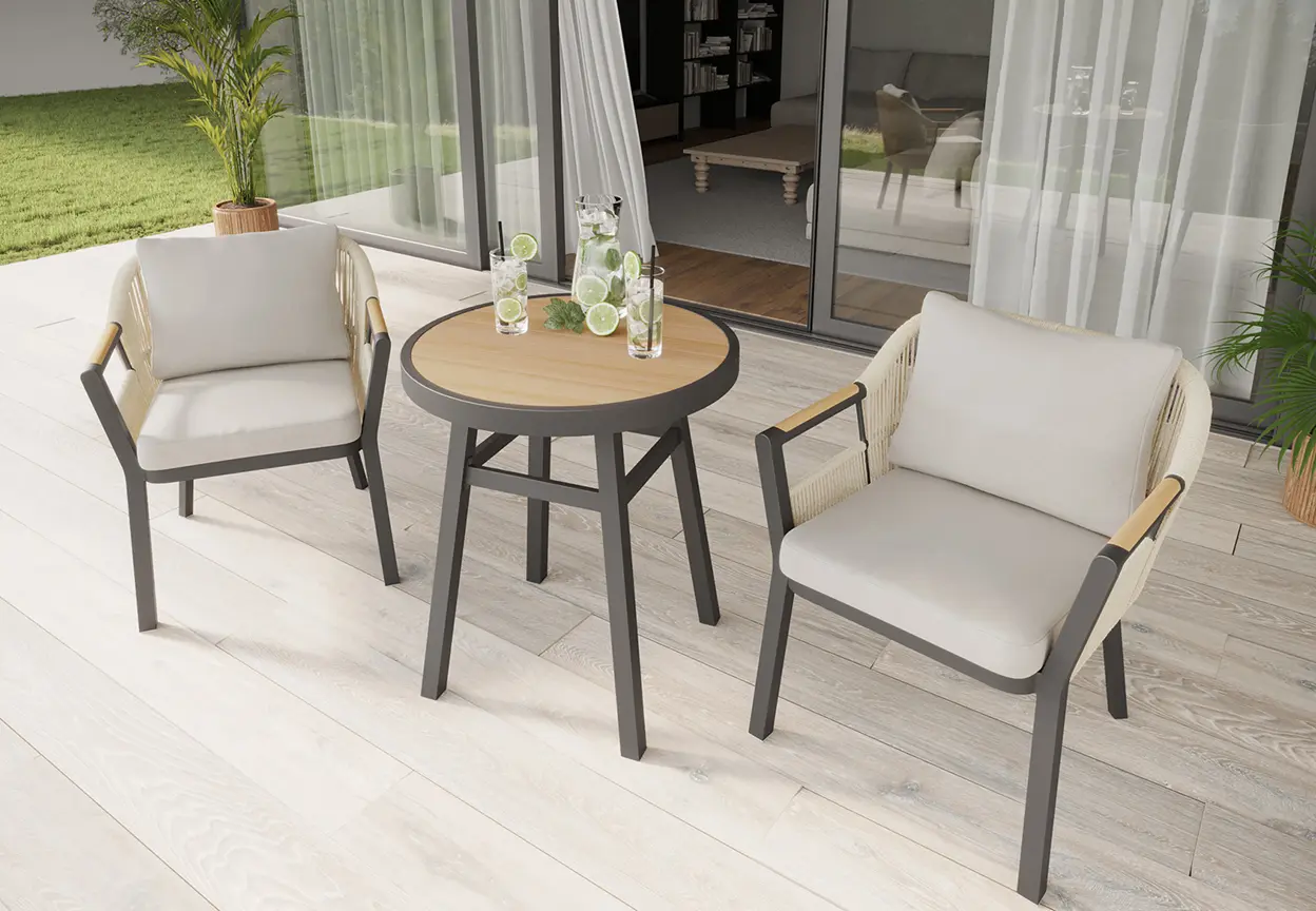 Alexander Rose Bali Bistro Set - Groves Nurseries & Garden Centre