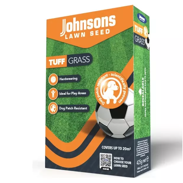 Johnsons Tuff Grass Lawn Seed 425g - Groves Nurseries & Garden Centre