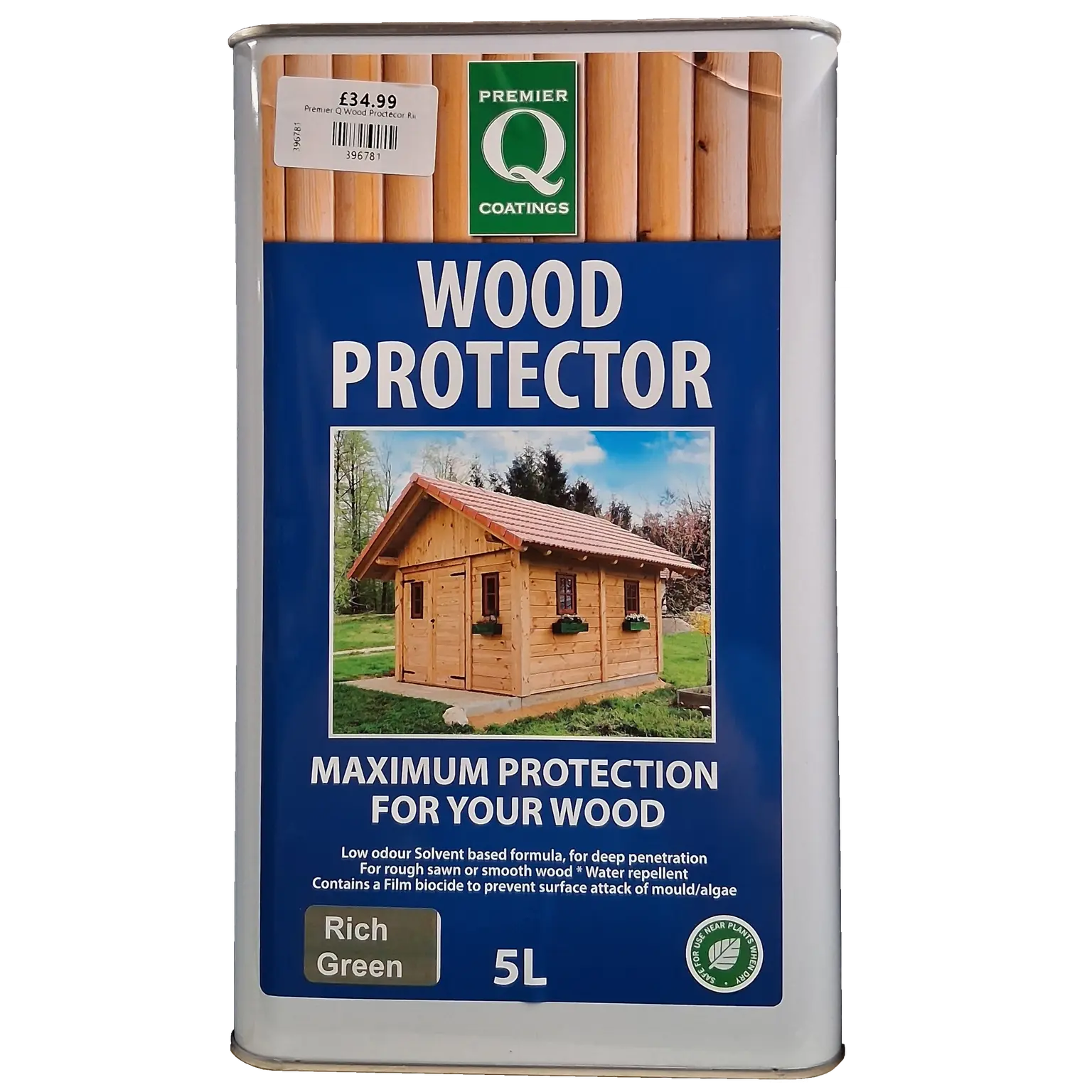 Premier Q Wood Protector Rich Green 5L - Groves Nurseries & Garden Centre