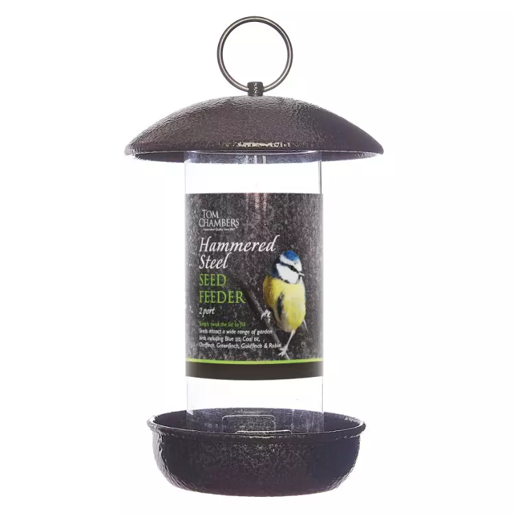 Tom Chambers Hammered Steel Seed Feeder - Groves Nurseries & Garden Centre