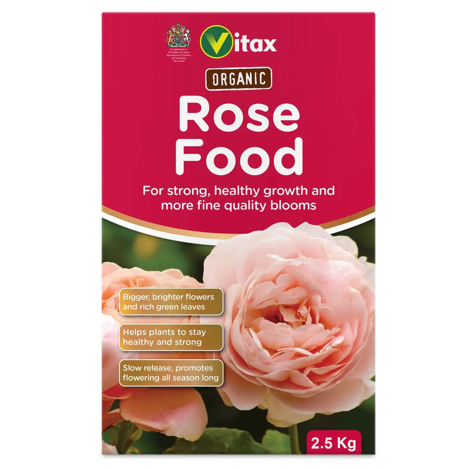 Vitax Organic Rose Food 2.5kg - Groves Nurseries & Garden Centre