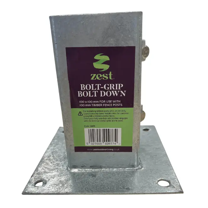 Zest Bolt Grip Bolt Down 100 x 100mm - Groves Nurseries & Garden Centre