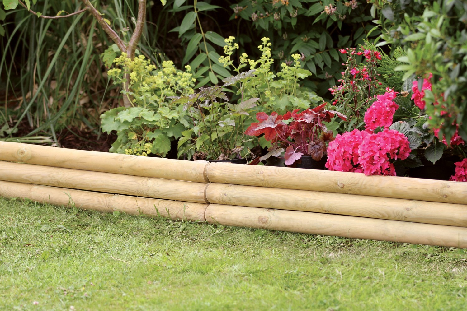 Horizontal Log Edging 1.0mx21mm - Groves Nurseries & Garden Centre
